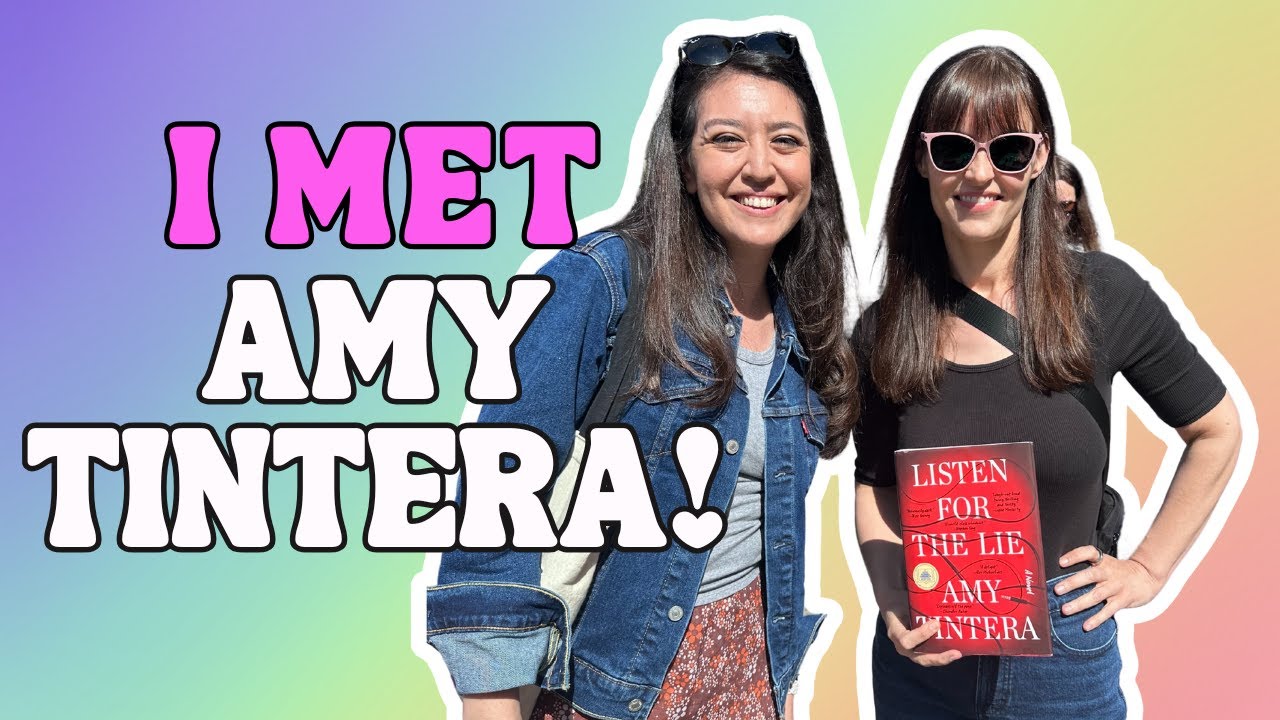 I MET AMY TINTERA! AUTHOR OF LISTEN FOR THE LIE + BOUGHT BOOKS AT ZIBBY'S BOOKSHOP