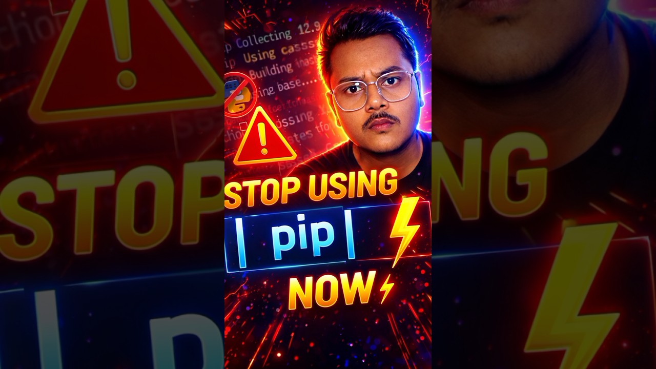 Stop Using pip in Python (Use This Instead) 🔥 #coding #python