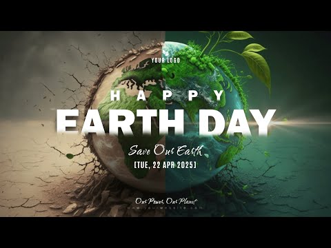 Free Happy Earth Day 2025 Green Planet Environment Movie Trailer Video Template - FlexClip
