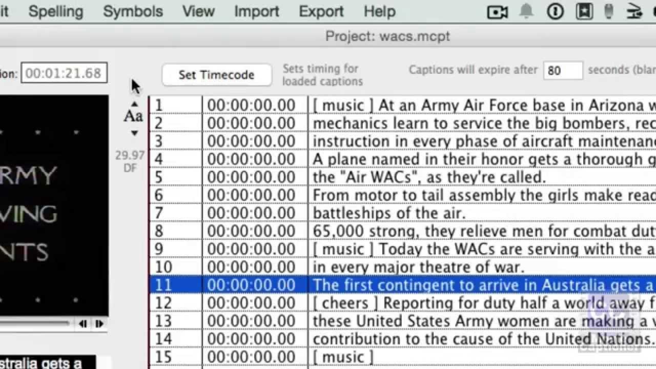 Getting Started with MovieCaptioner - Importing Text Files