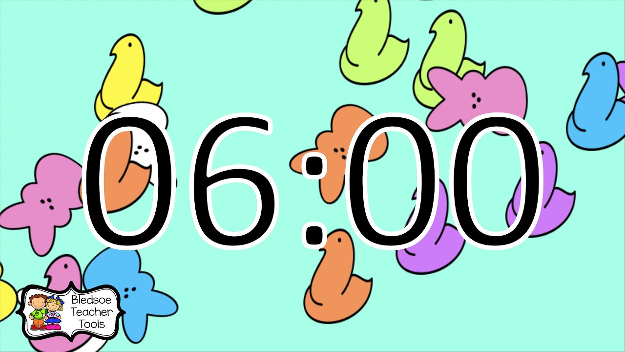 6 Minutes Easter Peeps Countdown Timer