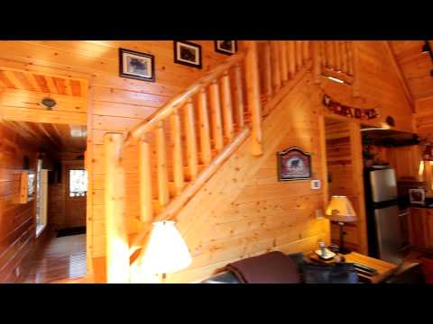 "A Bear Encounter" Luxury Smoky Mountain Cabin in Sky Harbor Resort - Cabins USA 2014