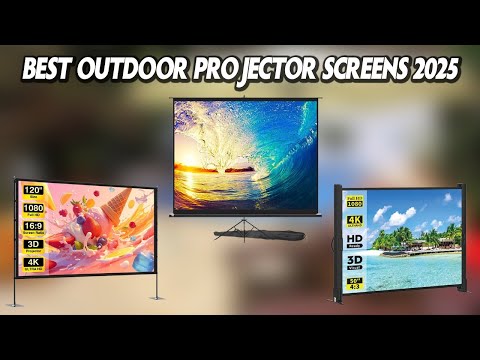 Top 5 Best Outdoor Projector Screens 2025 📽️ Don’t Buy one Before Watching this Video