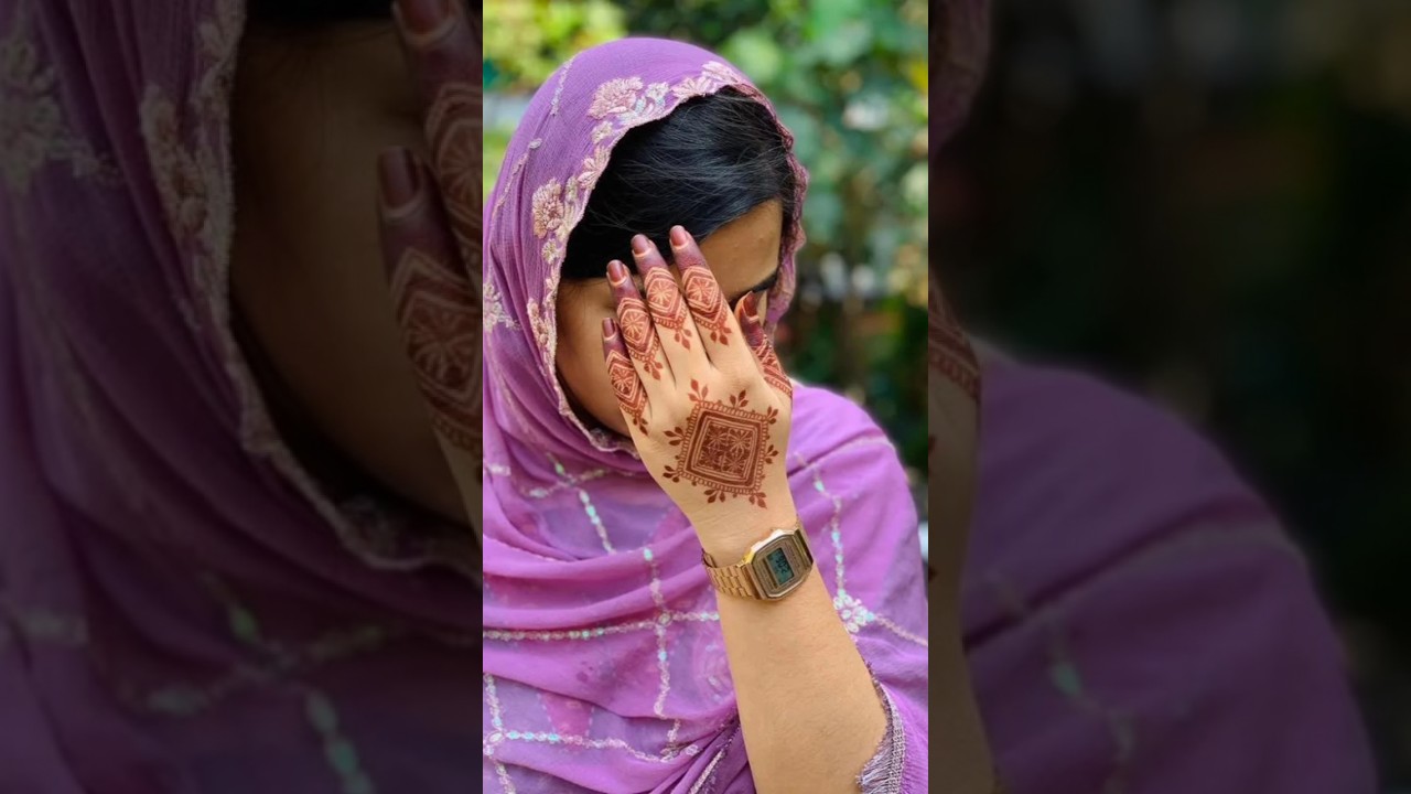 Simple back hand mehendi designs 🥀✨#aesthetic #mehndi #henna #trending #sh