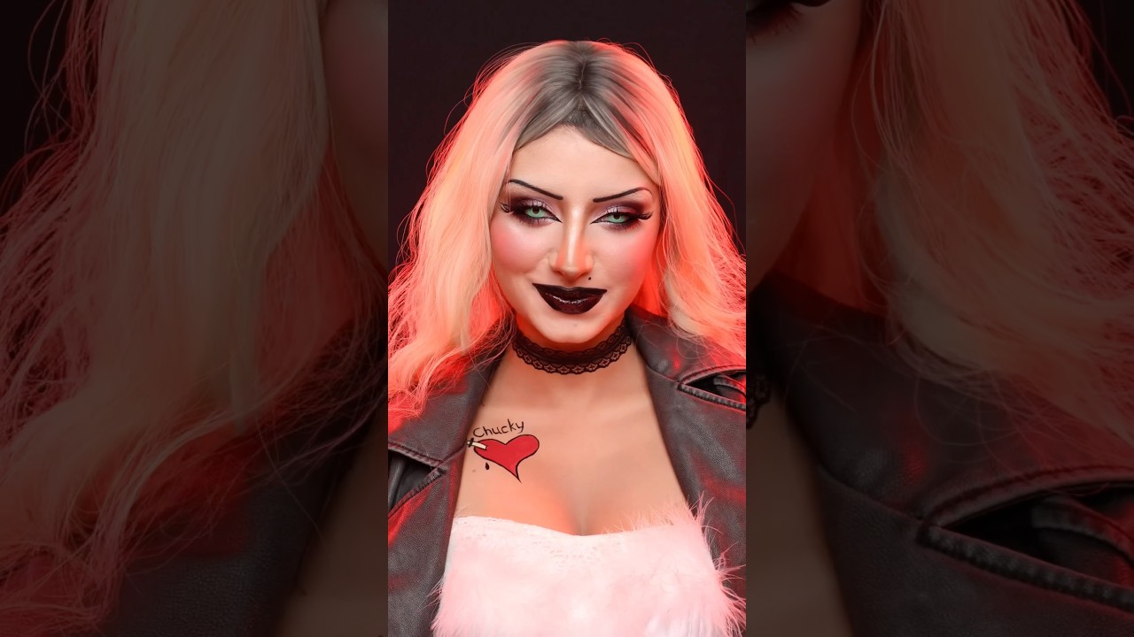 LETS QUIT CHUCKY #chuckycosplay #chucky #tiffanyvalentine #halloweenlook #halloweenmakeuplook