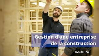Gestion d'une entreprise de la construction - Inforoute FPT