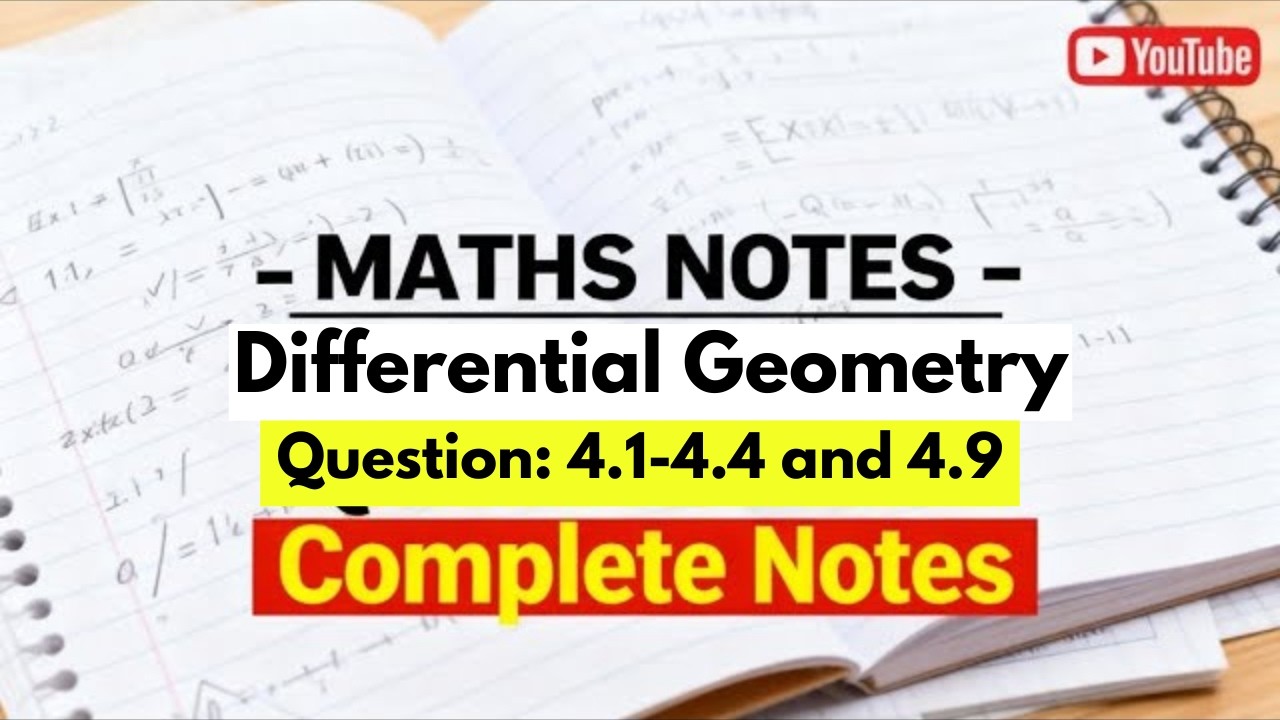 Differential Geometry by Schaum's outlines question 4.1 to 4.4 and 4.9 easy solutions 