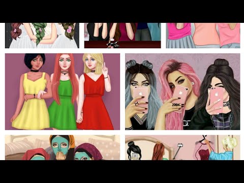 three best friends cartoon girls images