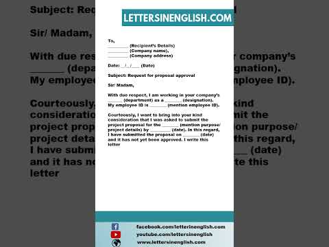 Request Letter for Approval of Proposal