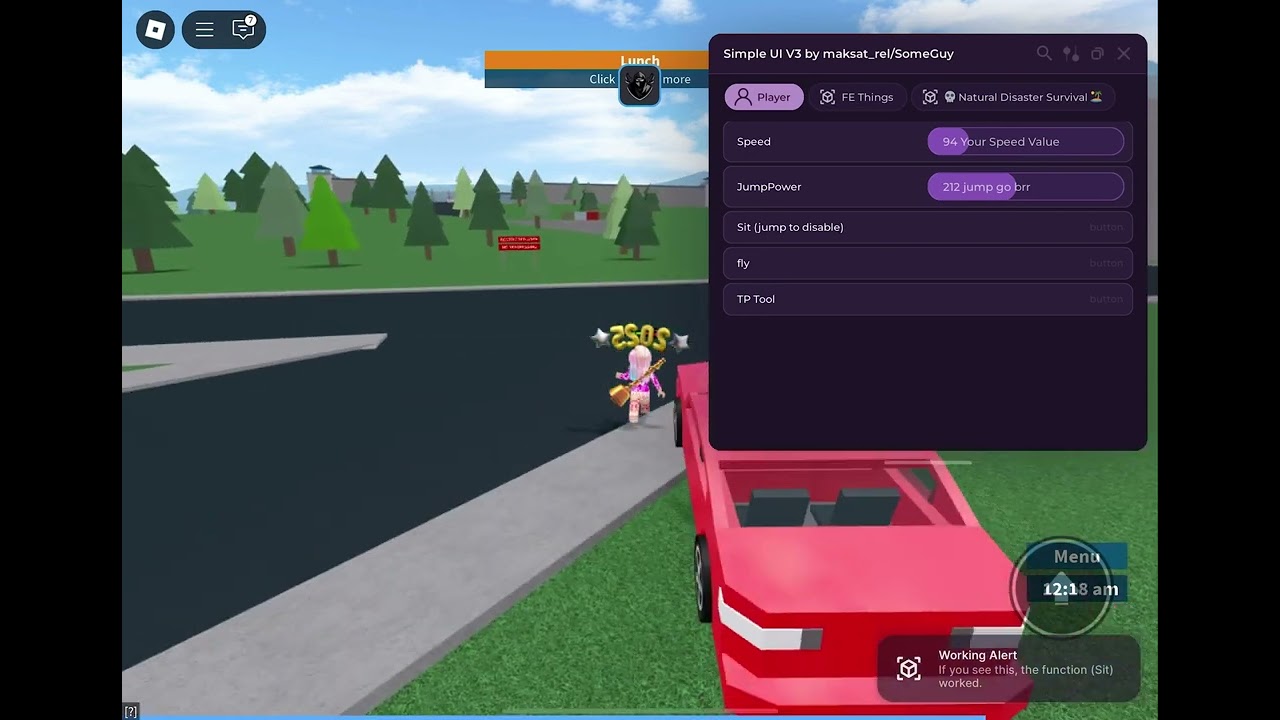 Roblox Script Showcase | Simple UI V3 | Universal Script