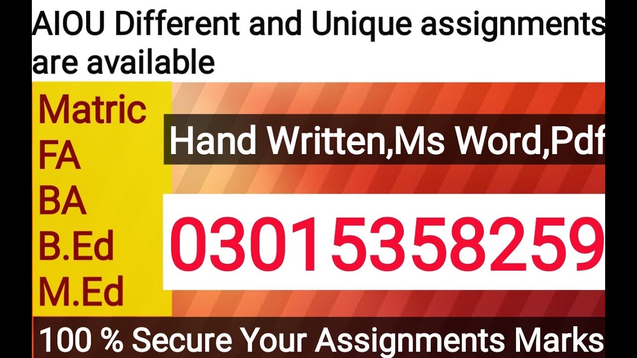 Aiou solved assignment 2022-aiou solved assignment spring 2022-B.Ed solved assignment spring 2022