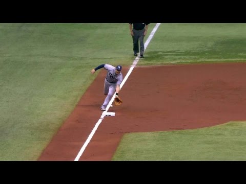 TB@BAL: Longo snares grounder, makes strong throw