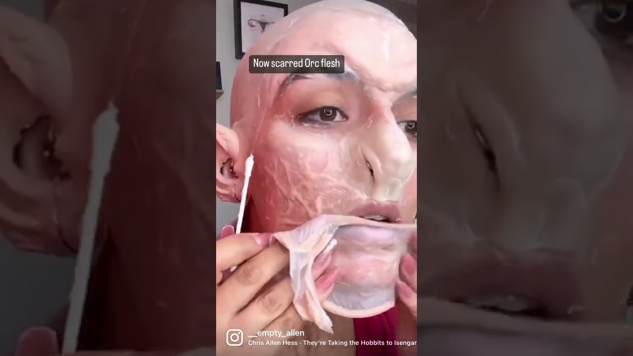 Becoming an Orc #ringsofpower #lordoftherings #makeuptutorial
