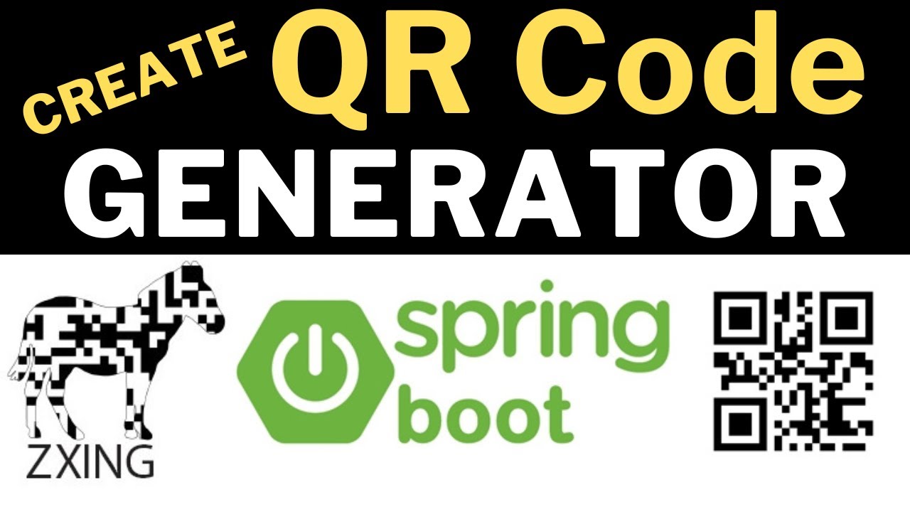 Create QR Code Generator in Java Spring Boot using Google ZXing Barcode Library