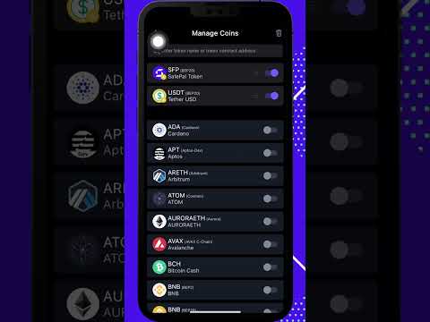 Add or Remove tokens in SafePal Wallet in less than 30 seconds!