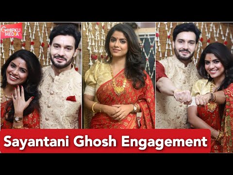 Sayantani Ghosh Gets Engaged To BF Anugraha Tiwari | Sayantani Ghosh's Wedding Look | Wedding