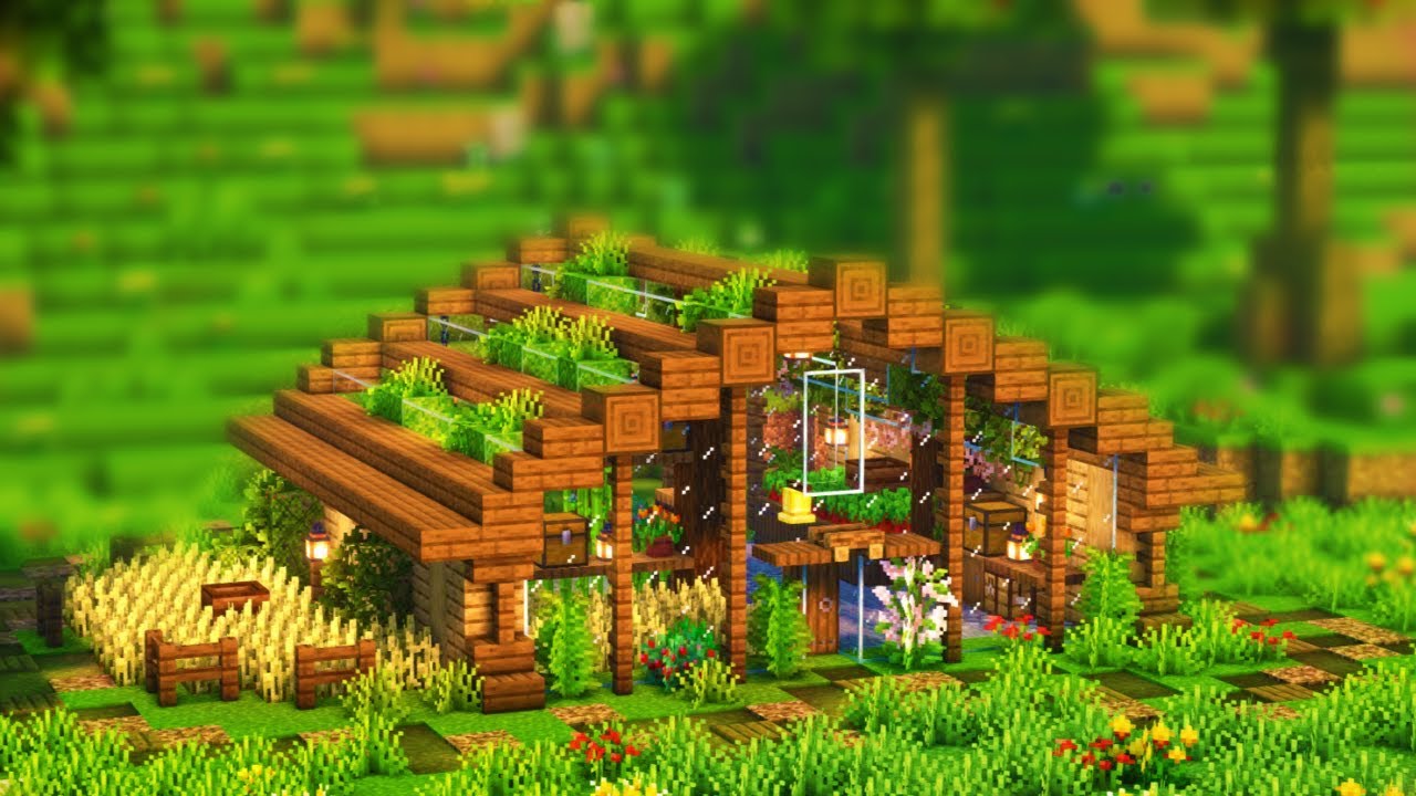 How to Build a Small Greenhouse in Minecraft - Minecraft Small ...