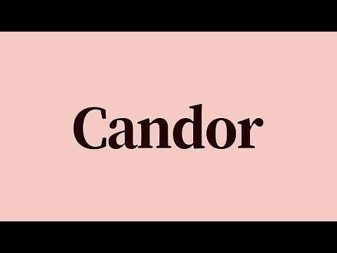 Candor Meaning and Definition