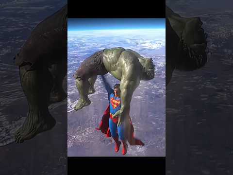 Superman Vs Hulk fight 😱 #cool #movie #superman #marvel #hulk #dc #2025