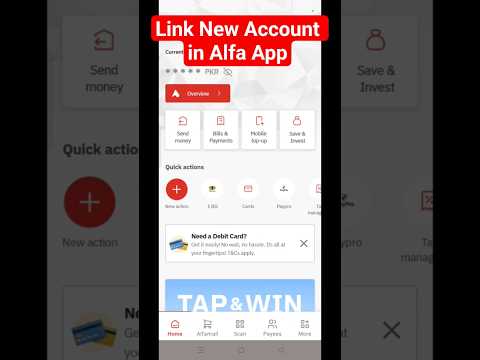 Link New Account in Alfa App #bankalfalah #alfaapp #alfa