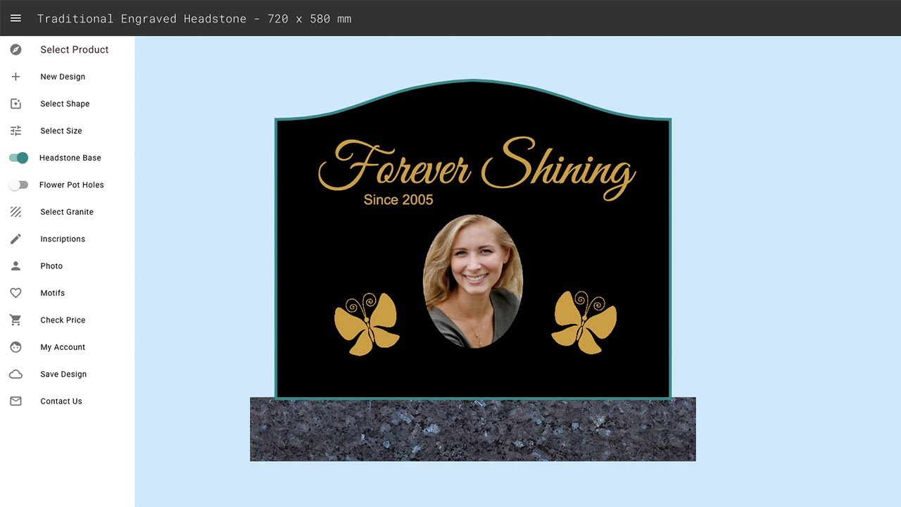 Traditional Engraved Headstone tutorial