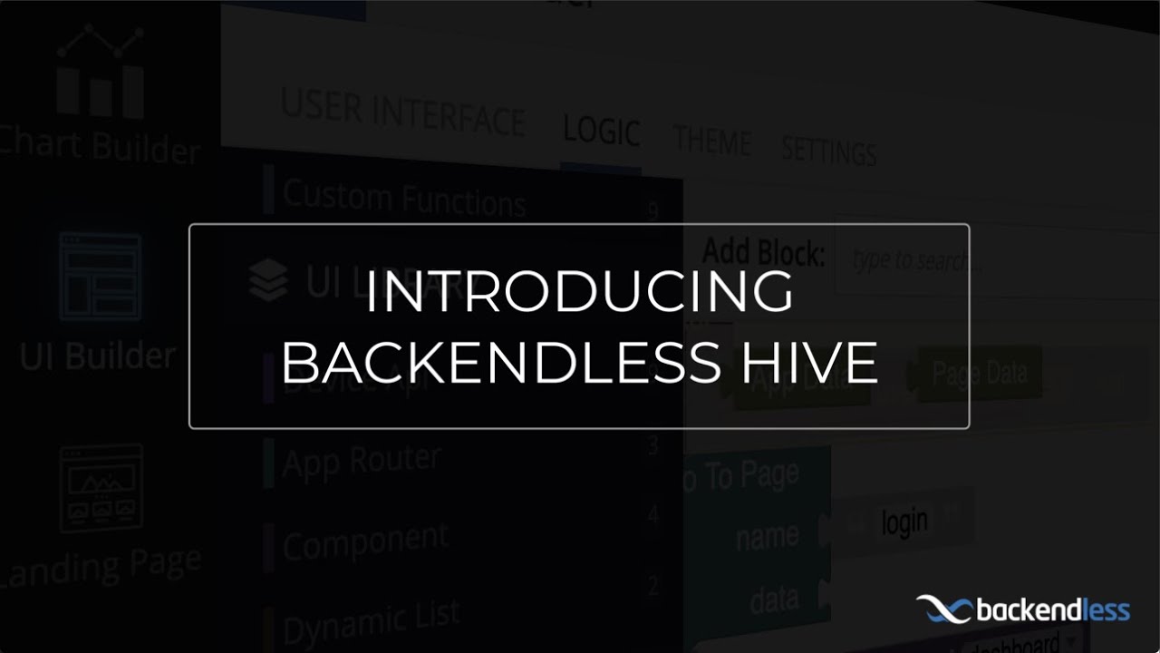 Introducing Backendless Hive