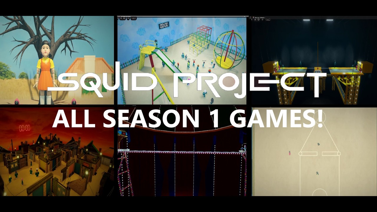 Squid Project Season 1 All games! Full walkthrough (no commentary)