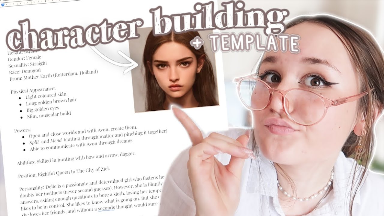How To Create Characters // Tips For Character Profile For Your Book // Free Template - book ...