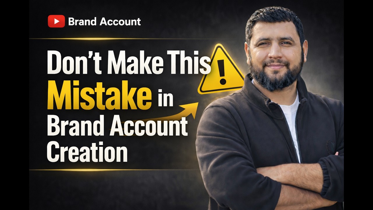 How to Make Brand Account of Youtube Channel