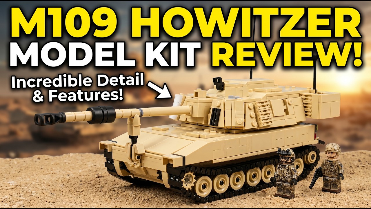 [REVIEW] M109 Self-Propelled Howitzer Build! | Military Brick Model