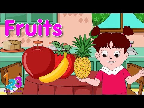 Belajar Bahasa Inggris Mengenal Nama Buah Bersama Diva 1| 123 English For Kids | Kartun Anak Channel