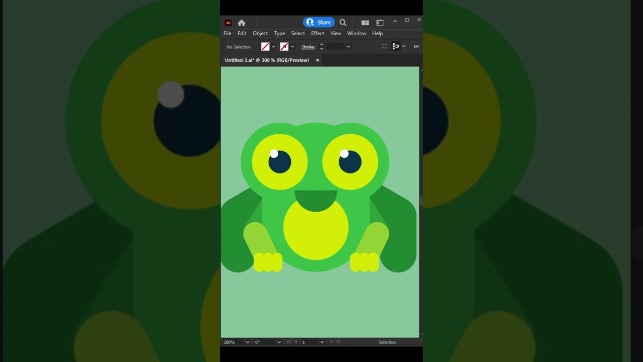 frog 🐸🐸 #adobeillustrator #animation #flatdesign #flatstyle #illustrator #tutorialillustrator
