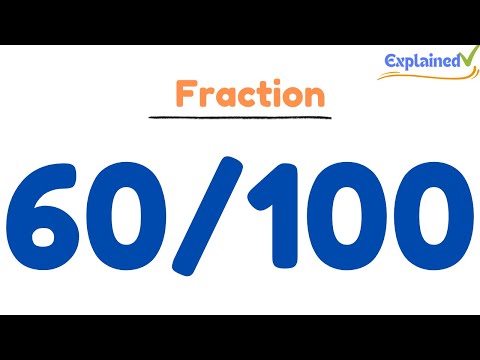 How to Simplify the Fraction 60/100