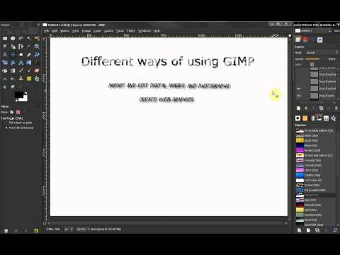 GIMP tutorial: Beginners' Guide ep2 - Introduction - Ways of using GIMP Video Lecture - A GIMP ...