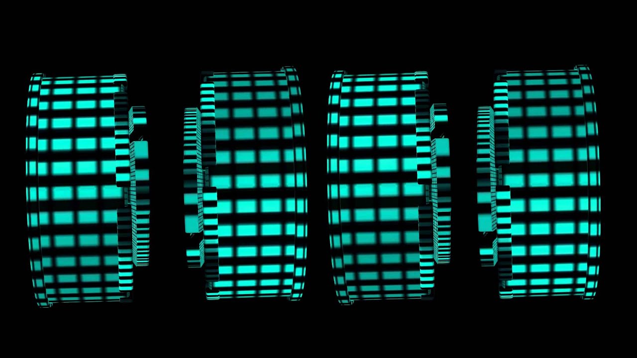 Club Visuals 290 - Blue Gears free VJ loop