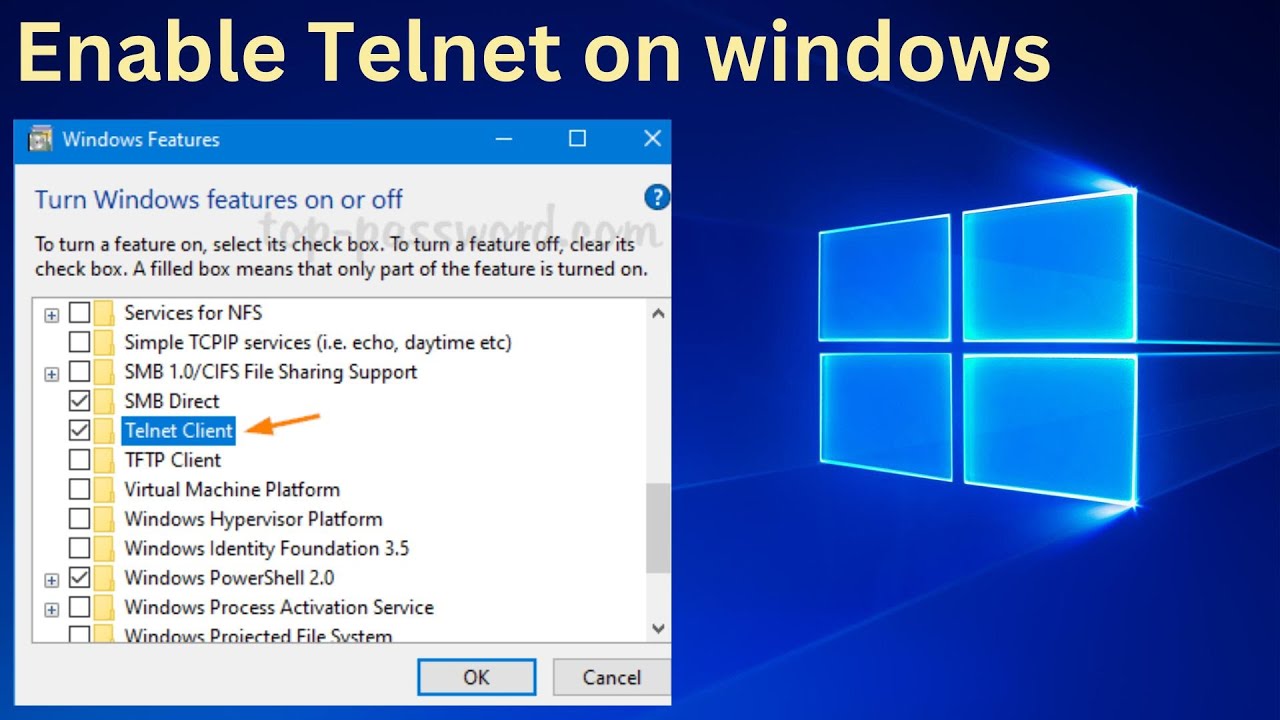 How To Enable Telnet Using 3 Methods - Graphically, Command, PowerShell