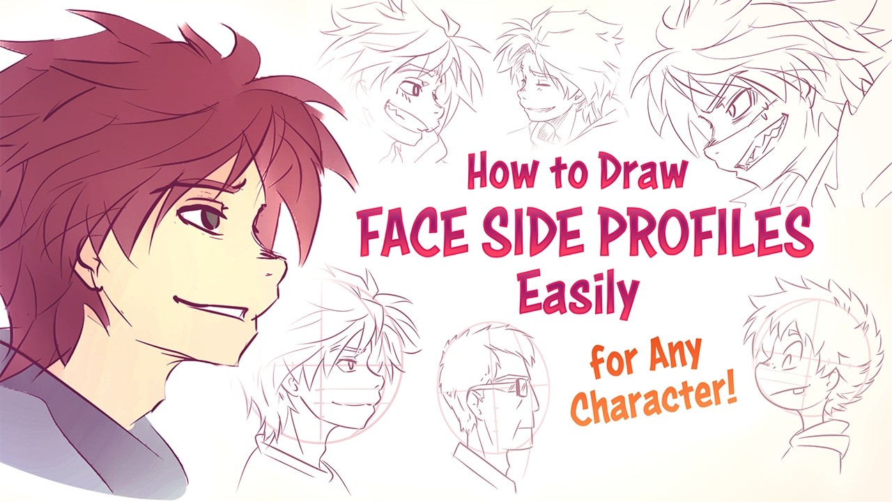 How to Draw FACES in PROFILES / SIDE VIEWS 🌜Simple Tricks for Any Character in Clip Studio Paint