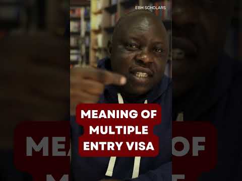 Meaning of Multiple Entry Visa