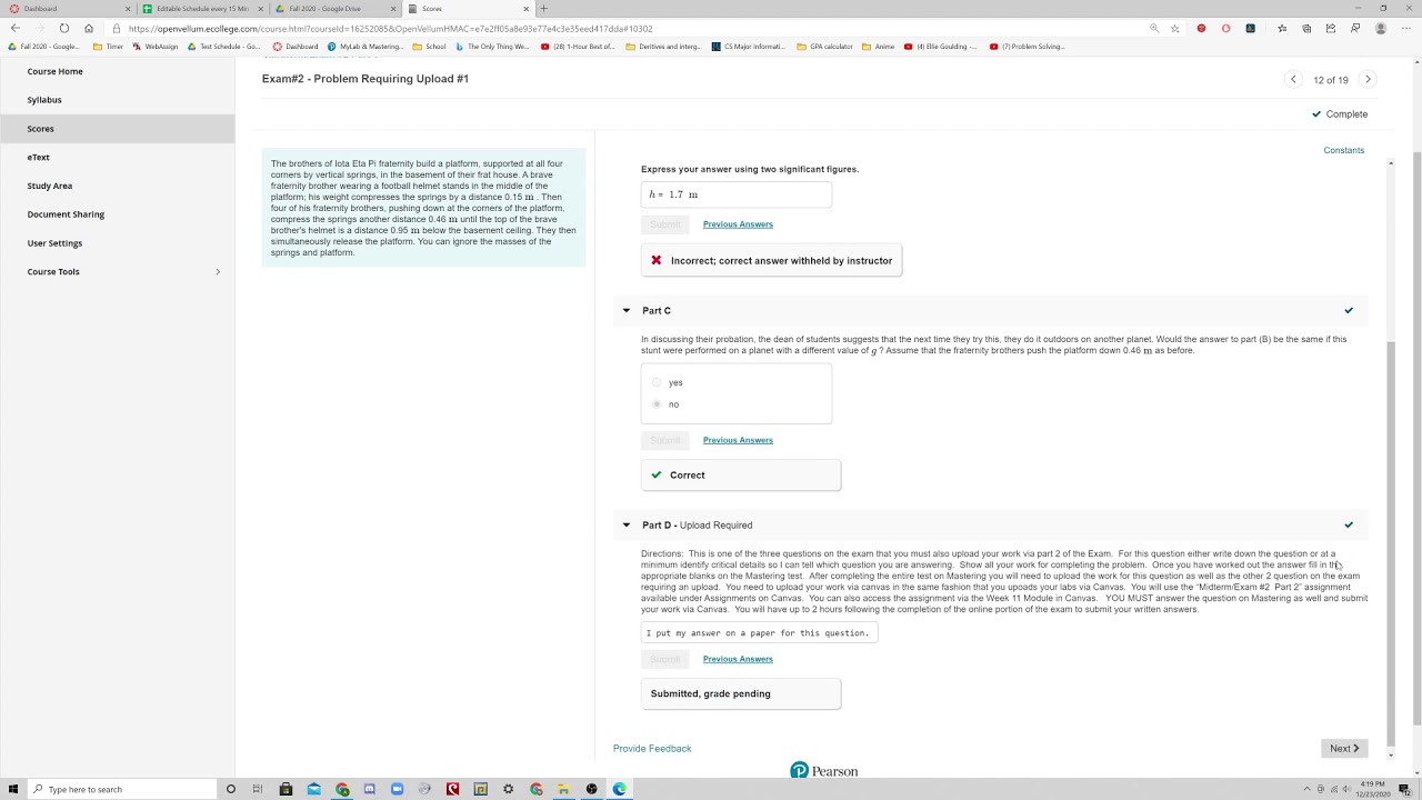 Mastering Physics Exam 2