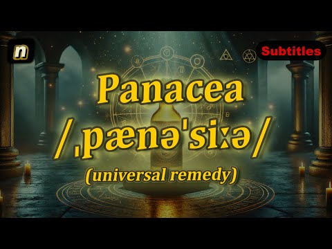 [n] Panacea meaning (universal remedy) with 5 examples