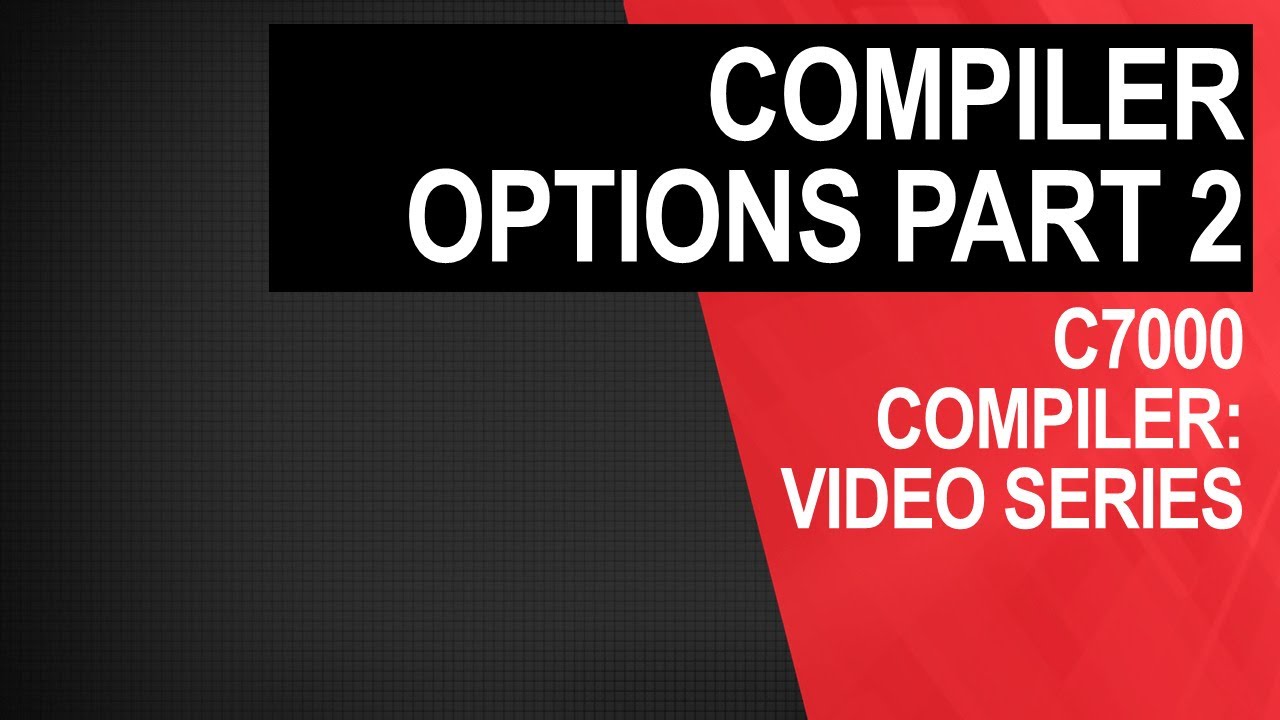 C7000 compiler: compiler options part 2