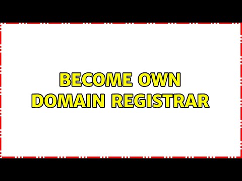 Become own domain registrar (5 Solutions!!)