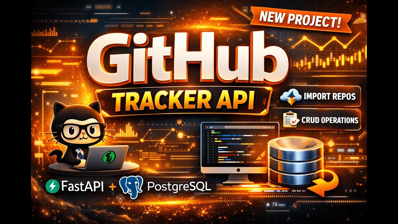 FastAPI + PostgreSQL Backend Project | GitHub Repository Tracker API