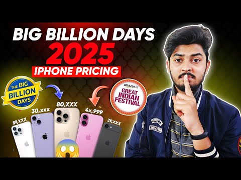 All iPhones Price in Flipkart Big Billion Days Sale & Amazon Great Indian Festive Sale 2025 | iPhone