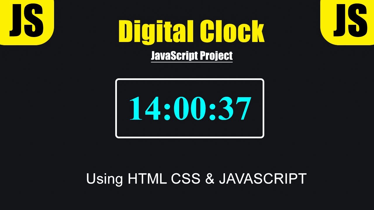⏰ Build a Digital Clock Using HTML, CSS & JavaScript: Easy Coding Project for Beginners | MZCode01