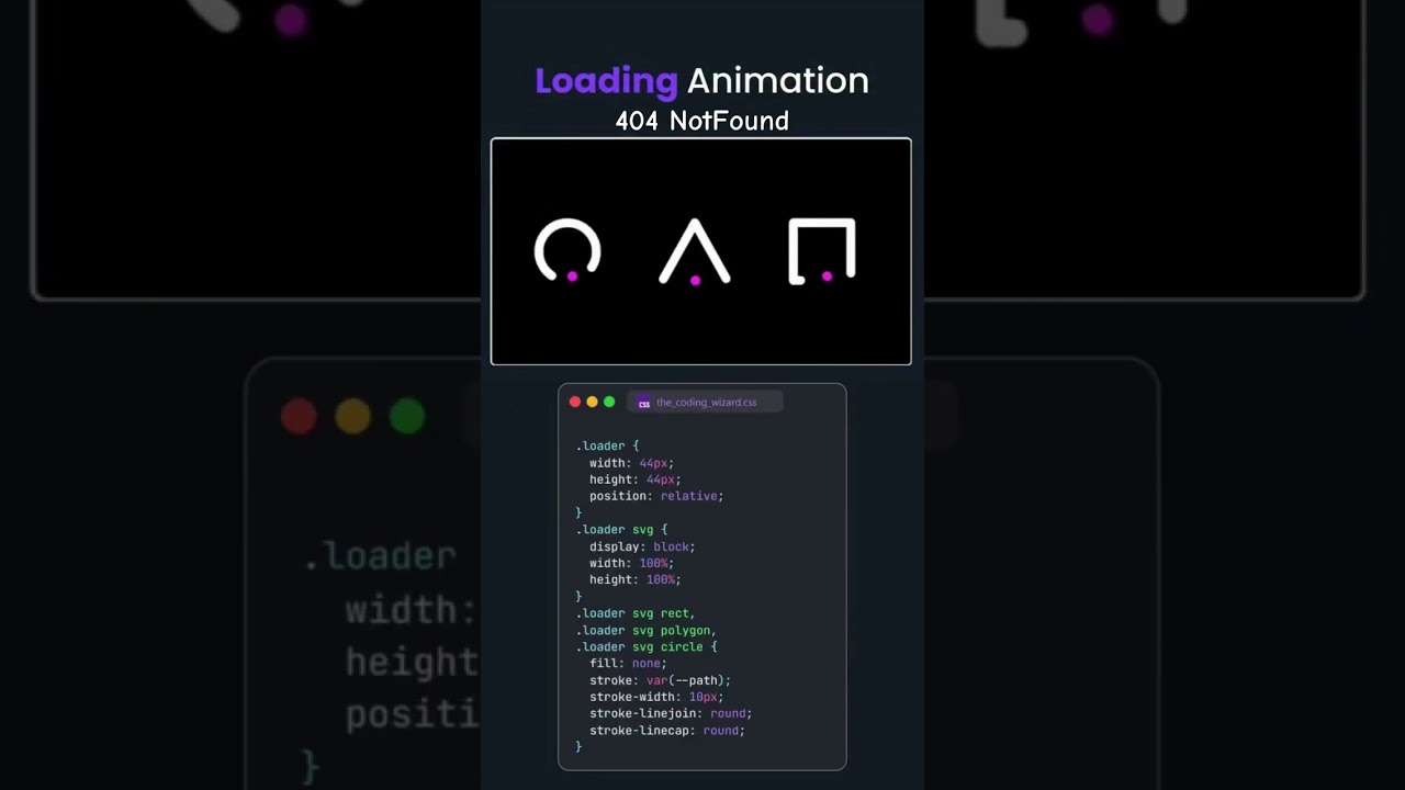 Loading animation #coding #python #javascript #code #developer #codes #animation #js #games