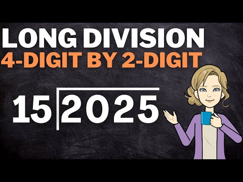 Long Division: Dividing 4-Digit Numbers by 2-Digit Numbers