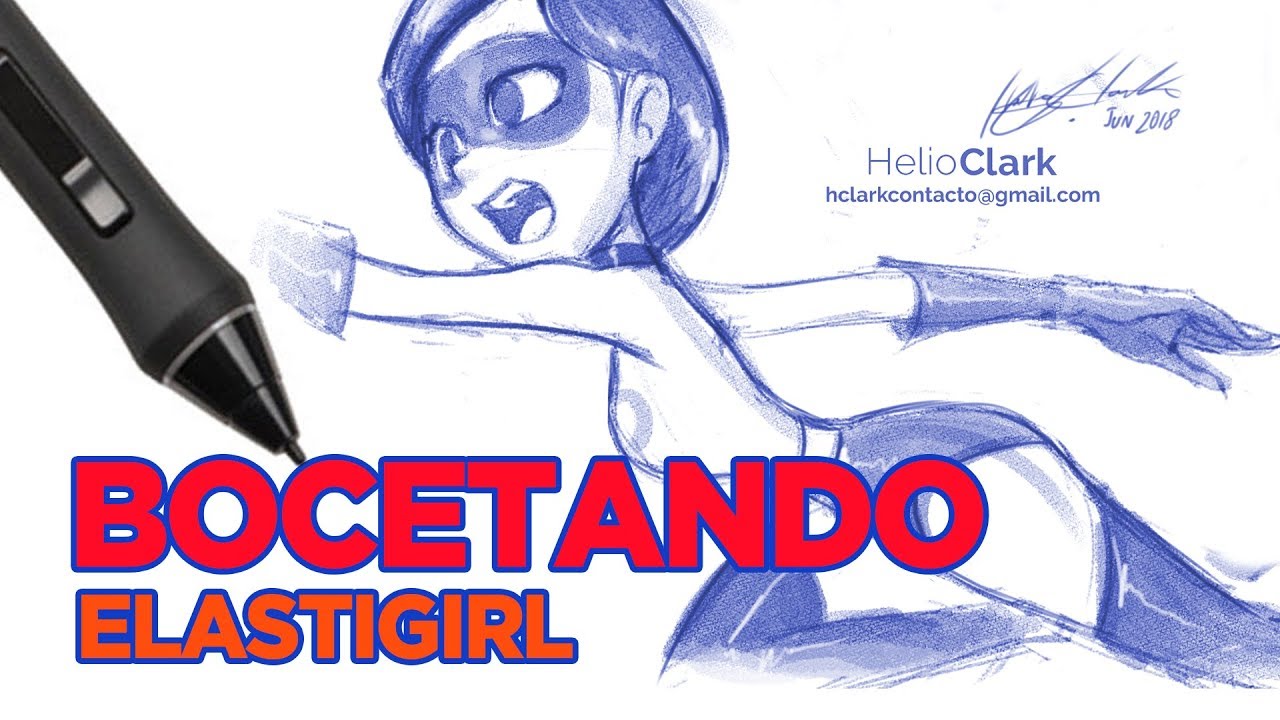 Elastigirl Sketches - Helio Clark