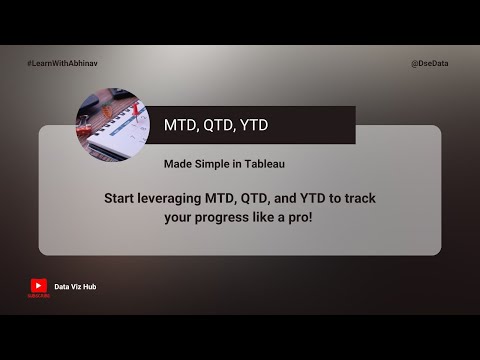 Simplifying MTD, QTD, and YTD Calculations in Tableau