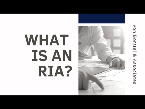 What is an RIA?
